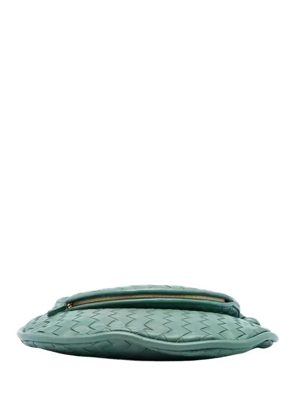 Bottega Veneta 2016-2026 Medium Nappa Intrecciato Gemelli Hobo Bag - Green