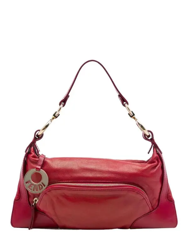 Fendi Leather Shoulder Bag - Red