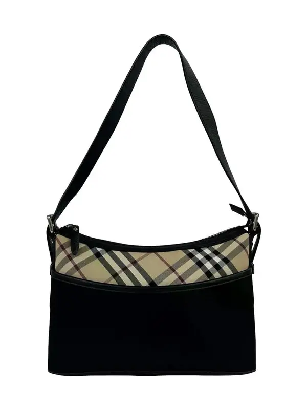 Burberry 2000-2017 Nova Check And Nylon Shoulder Bag - Black