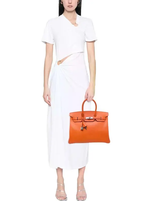 Hermès 2013 Epsom Birkin Retourne 35 Handbag - Orange