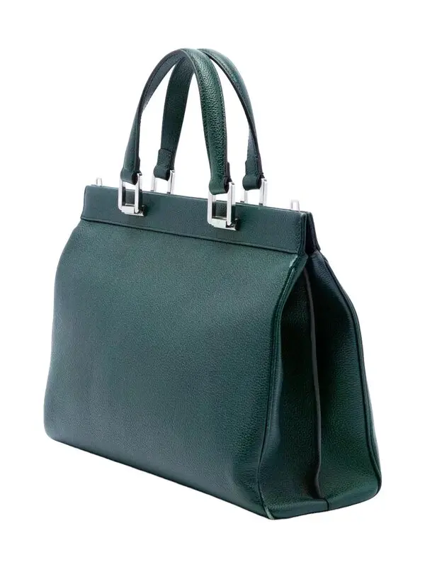 Gucci 2016-2026 Medium Calfskin Zumi Top Handle Bag Satchel - Green