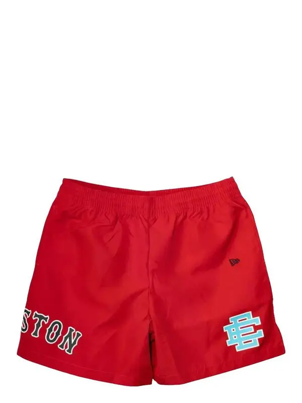 ERIC EMANUEL Logo-print Shorts - Red