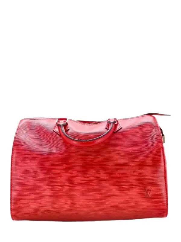 LOUIS VUITTON Epi Leather Speedy Satchel - Red