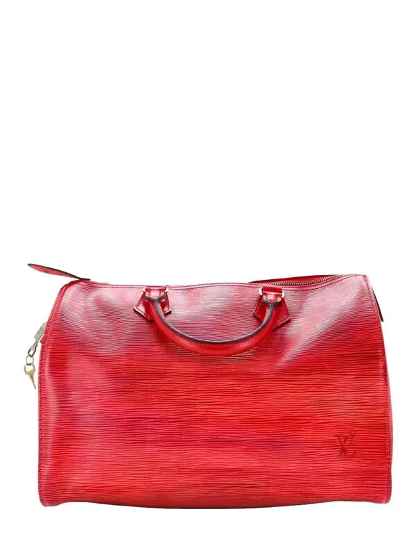 LOUIS VUITTON Epi Leather Speedy Satchel - Red