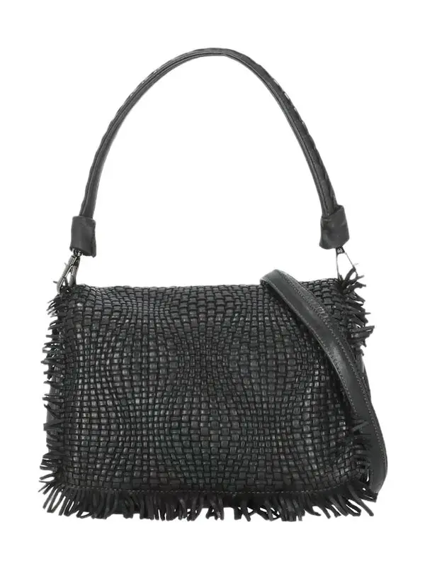 REPTILE'S HOUSE Anfora Braided Shoulder Bag - Black