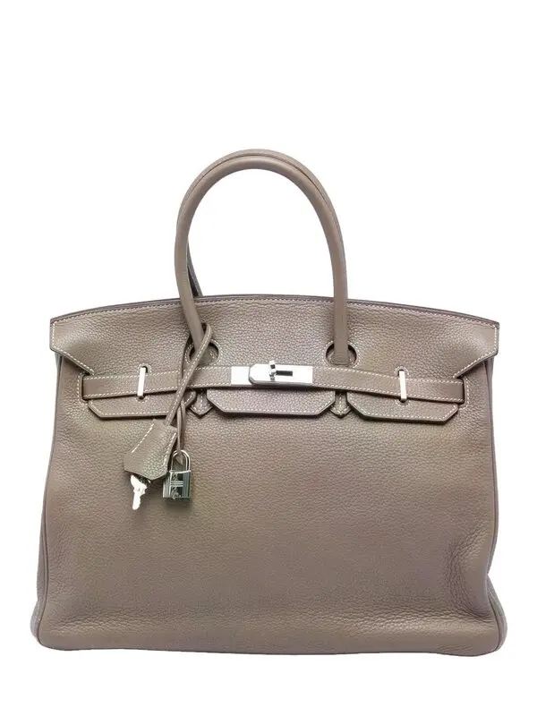 Hermès 2008 Clemence Birkin Retourne 35 Handbag - Brown