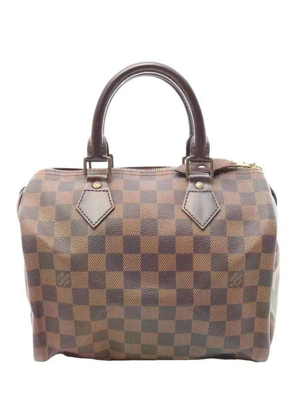 LOUIS VUITTON Damier Ebene Speedy 25 Boston Bag - Brown
