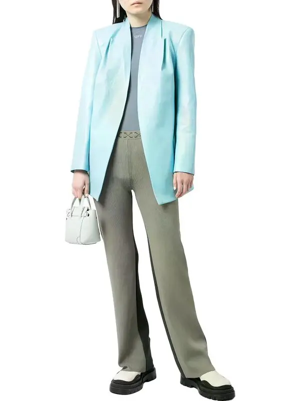 Off-White Off-print Long-sleeve Top - Blue