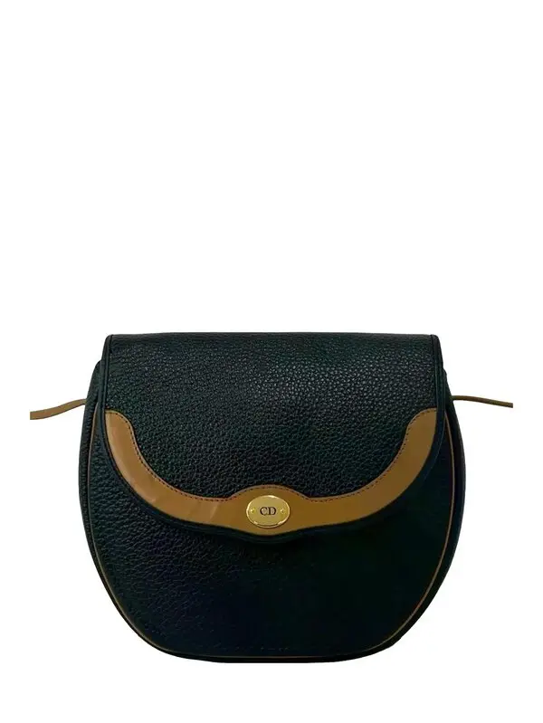 Dior 20th Century Leather Crossbody Bag - Black