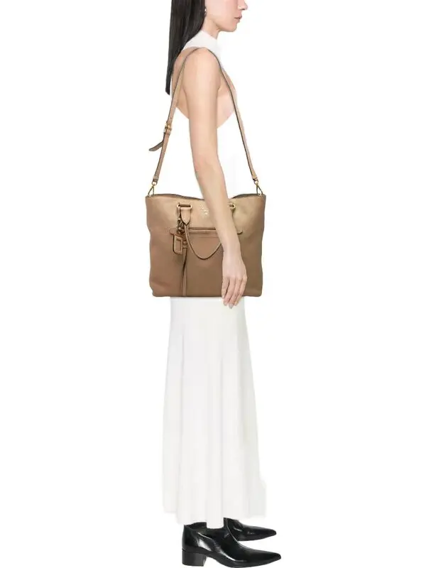 Prada Convertible Tote Satchel - Neutrals