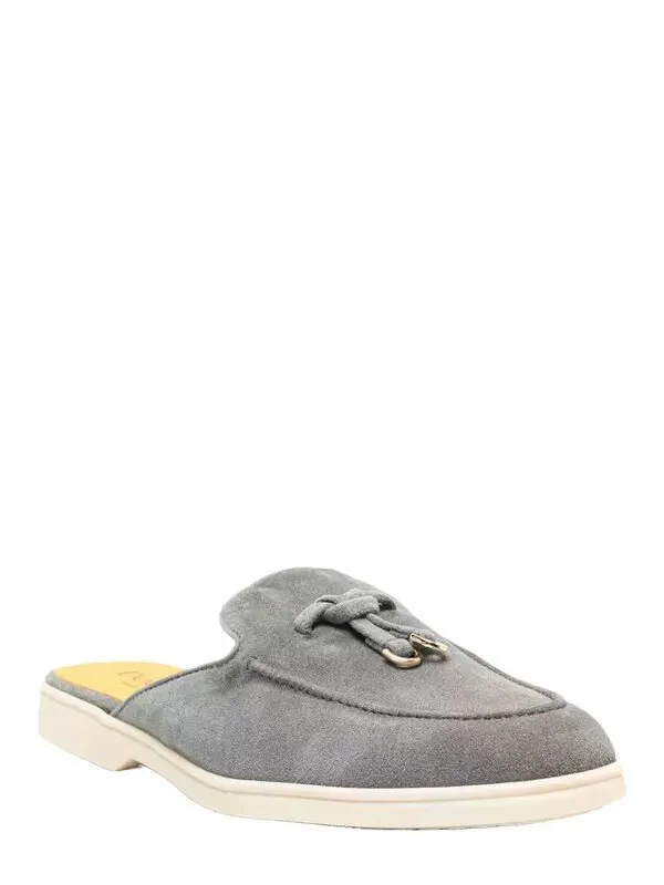 DOUCAL'S Tassel Suede Mules - Grey