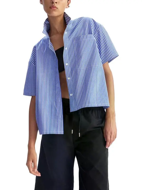 ARLO MOTT Clark Split-back Shirt - Blue