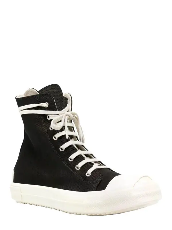 Rick Owens High-top Lace-up Sneakers - Black