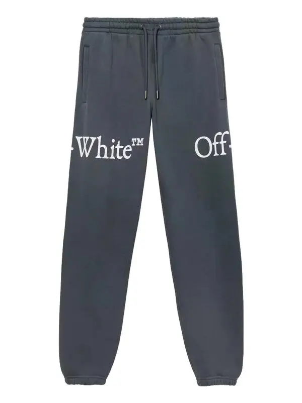 Off-White Bookish Scarf Cuffed Sweatpants - Blue