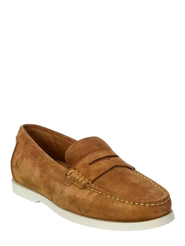 Polo Ralph Lauren Merton Suede Penny Loafers - Brown