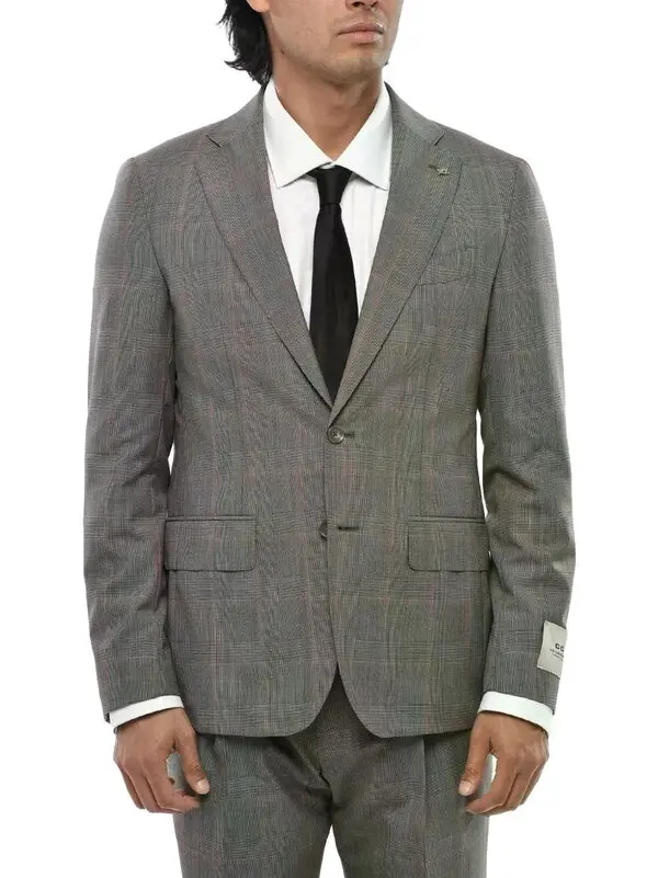 Corneliani Checked Wool Suit - Grey