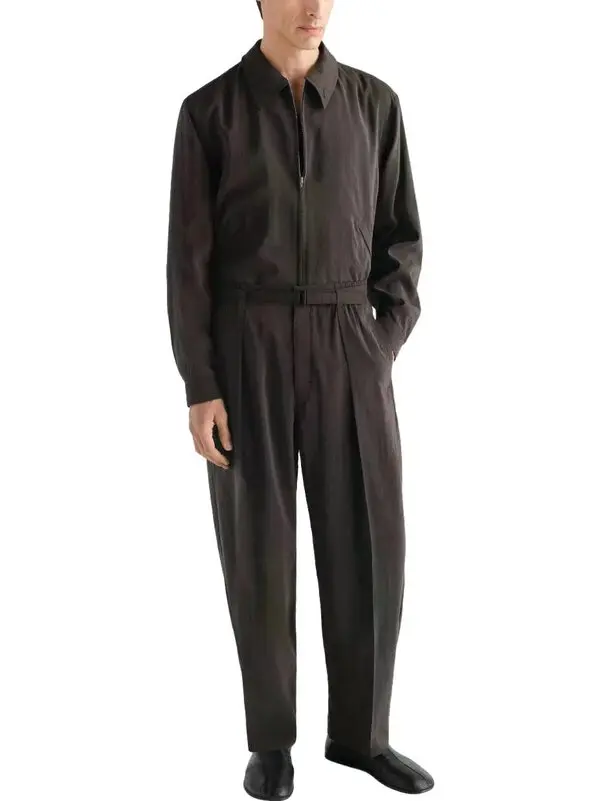 LEMAIRE Lemiare Dry Silk Zipped Blouson - Brown