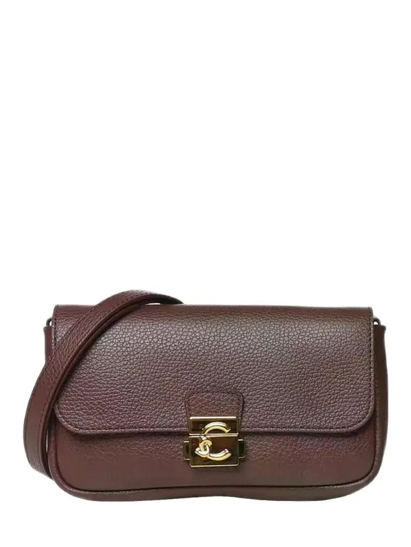 COCCINELLE Mini Shoulder Bag With Lock Clasp - Red