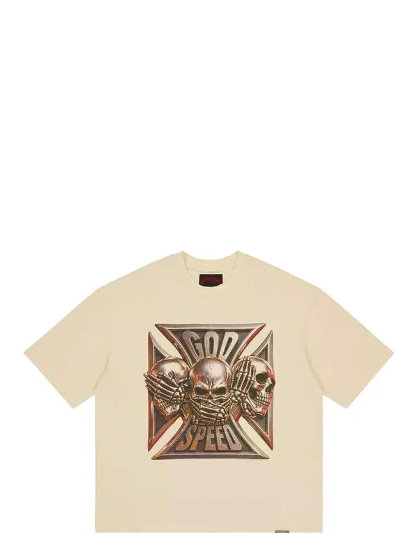 GODSPEED Omerta Graphic-print T-shirt - Neutrals