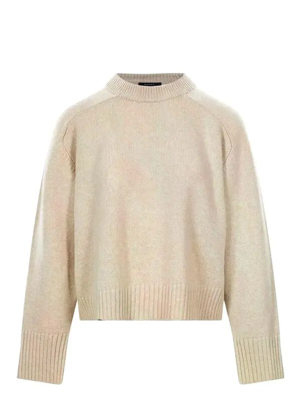 Soeur Slit-cuff Ribbed-trim Sweater - Neutrals