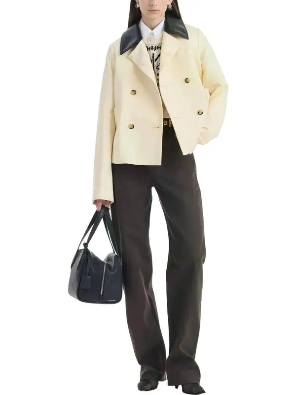 Altuzarra Double-breasted Contrast Collar Jacket - Neutrals
