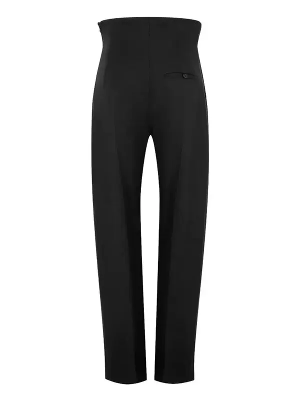 Khaite Somerra Cady Trousers - Black