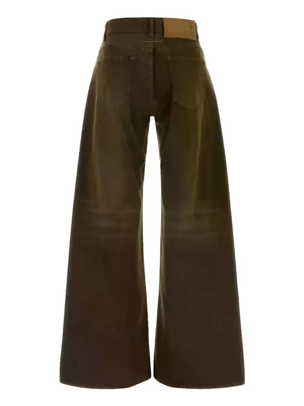 MAISON MARGIELA Cotton Faded Panel Jeans - Brown