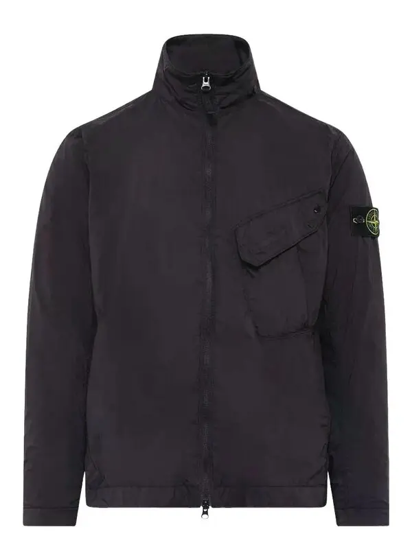 Stone Island Ultralight Nylon Stretch-tc Overshirt - Black
