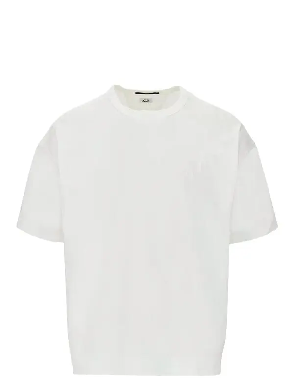 C.P. COMPANY 20/1 Jersey Short-sleeve Boxy T-shirt - White
