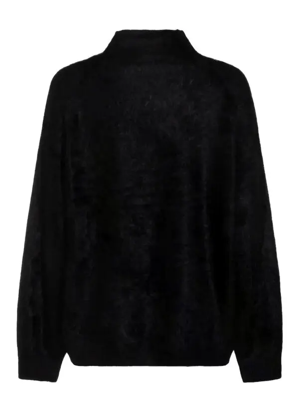 THOM KROM High-neck Cashmere Sweater - Black