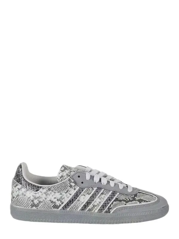 Adidas Og Samba Snakeskin-effect Sneakers - Grey