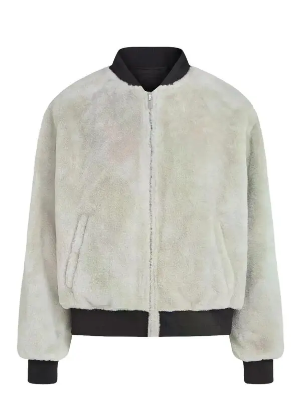 Karl Lagerfeld Reversible Bomber Jacket - Neutrals