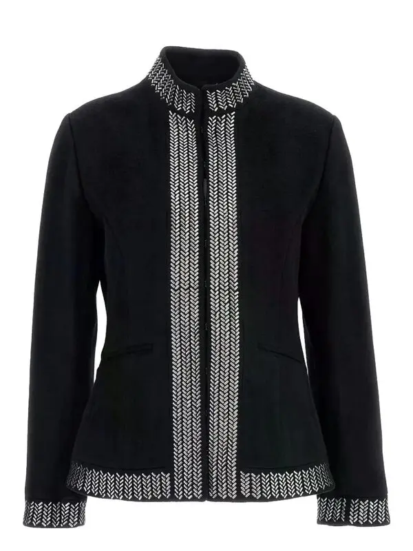 IRIE' Irie Stud-embellished Stand-up Collar Jacket - Black