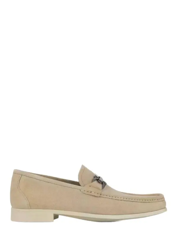 FERRAGAMO Gancini Ornament Loafers - Neutrals