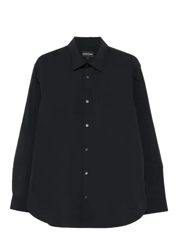 Emporio Armani Button-up Long-sleeve Shirt - Blue