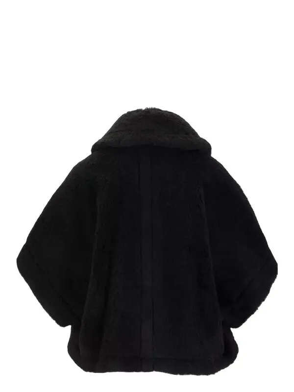 Max Mara Teddy Button-down Cape - Black