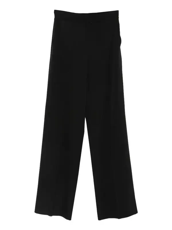 Agnona Tailored Trousers With Elasticated Waistband - Black