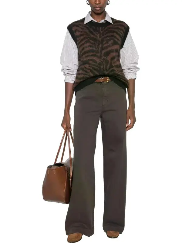 P.a.r.o.s.h Wide-leg Jeans - Brown
