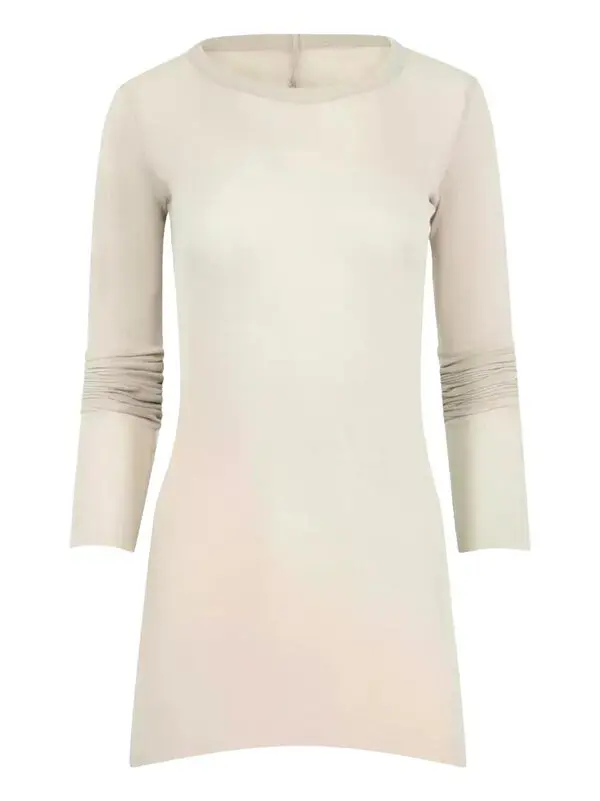 Rick Owens Ribbed Long Sleeve T-shirt - Neutrals