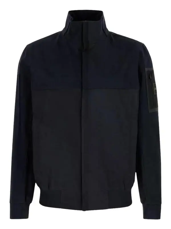 Hugo Logo-patch Zip-up Jacket - Blue