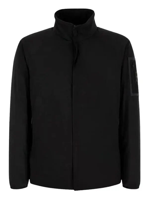 Hugo Logo-patch High-neck Jacket - Black