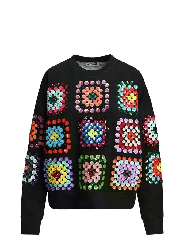 Essentiel Antwerp Sequined Sweatshirt - Black
