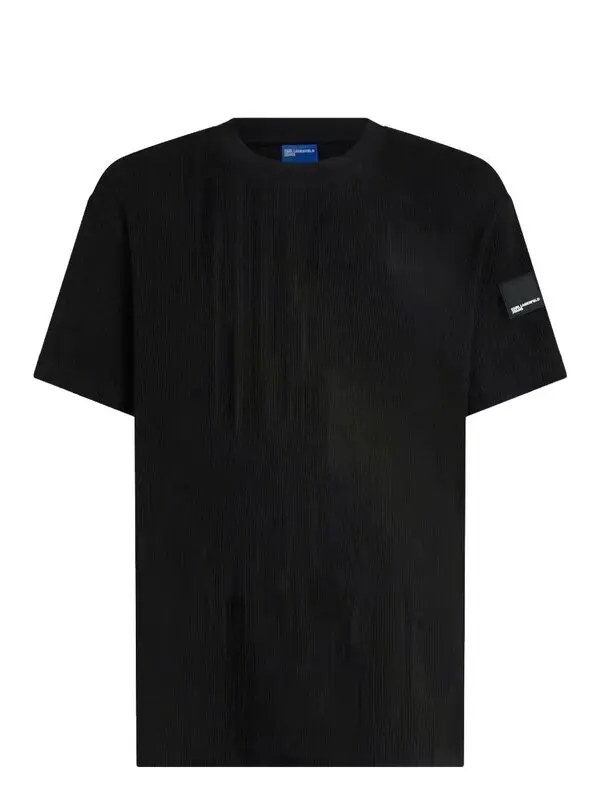 Karl Lagerfeld Waffle Box Logo T-shirt - Black