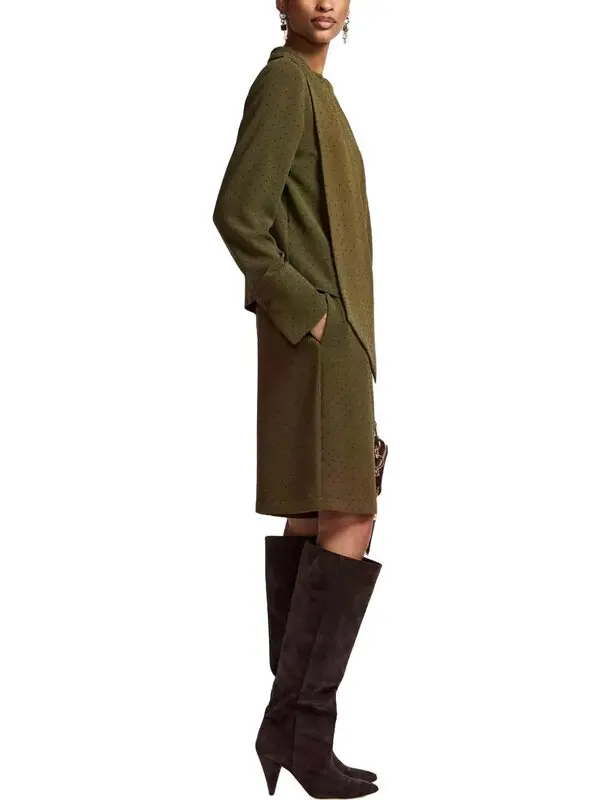 Essentiel Antwerp Rhinestone Embellished Knee-length Shorts - Green