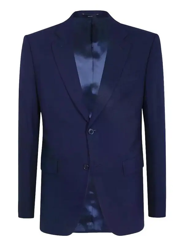 Paul Smith Single-breasted Notched-lapels Blazer - Blue