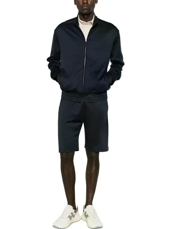 Paul & Shark Zip-up High-neck Sweatshirt - Blue