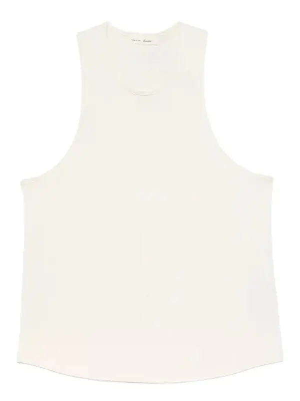 Fear Of God Ribbed Tank Top With Rear Logo Patch - Neutrals