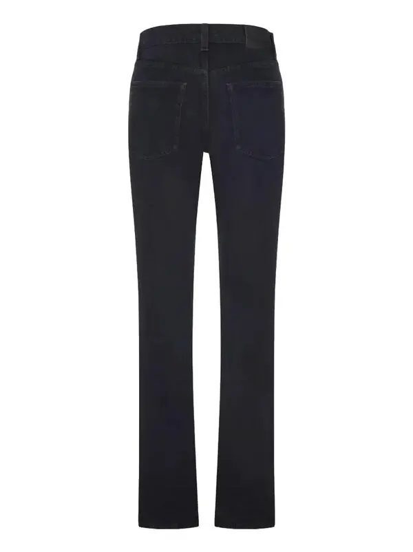 Saint Laurent Straight-leg Five-pocket Jeans - Black