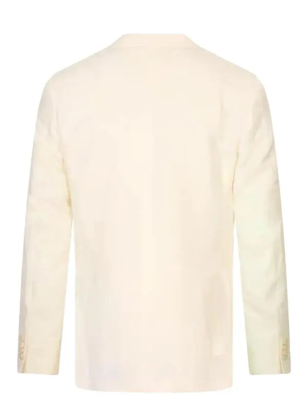 Canali Peak-lapel Double-breasted Blazer - White