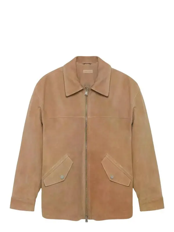 Simkhai Aslan Suede Leather Jacket - Brown